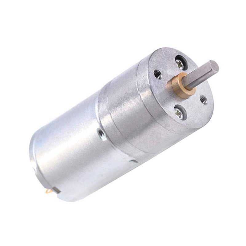 12V 25mm 130 RPM Redüktörlü DC Motor Satın Al | Robotistan