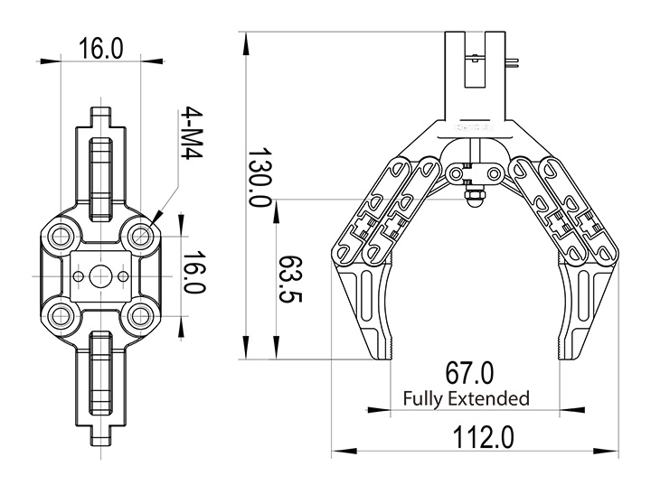 GRİPPER ROBOTİK EL - ROBOT MALZEMELERİ - MAKEBLOCK - Elektrovadi