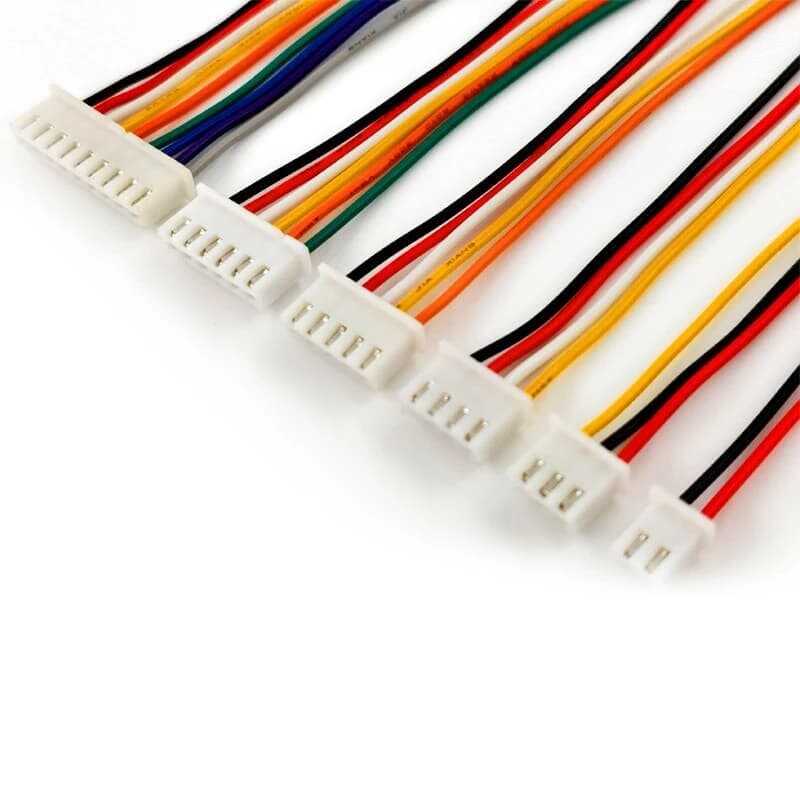 Buy JST-XH 2.54mm 8 Pin Single Core Connection Cable 26AWG 20cm ...